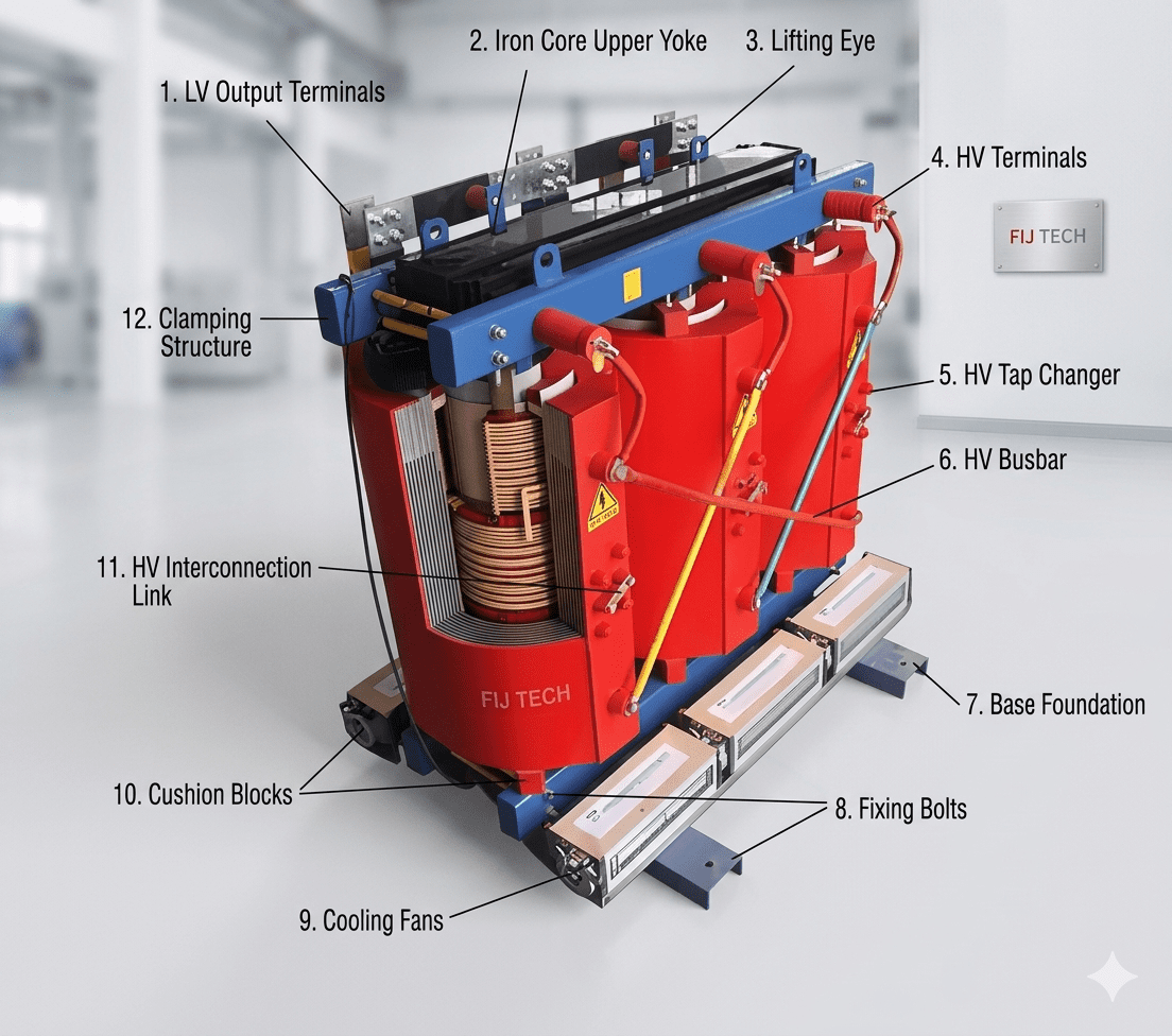 A Comprehensive Breakdown of Dry Type Transformer Construction